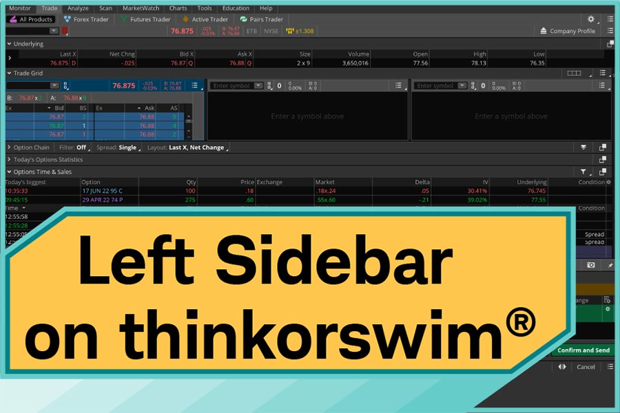 Customizing Gadgets And Sidebar On Thinkorswim Charles Schwab