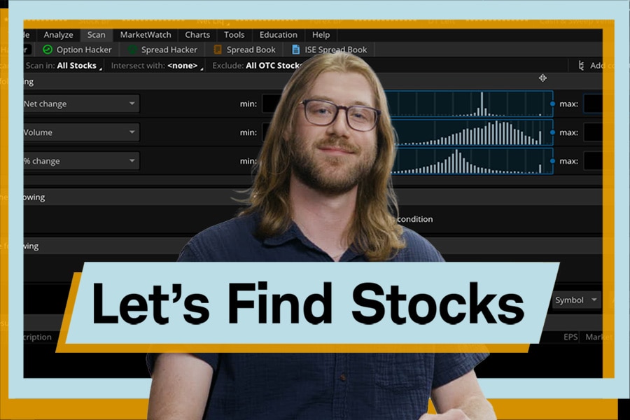 Find Stocks Using the thinkorswim® Stock Hacker | Charles Schwab
