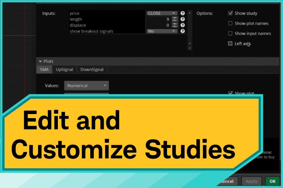 Edit & Customize Studies on thinkorswim® | Charles Schwab