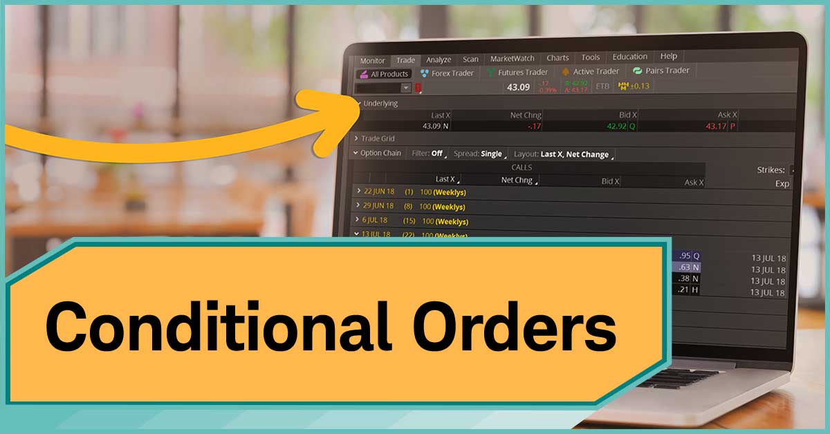 Conditional Orders On Thinkorswim® Desktop Charles Schwab