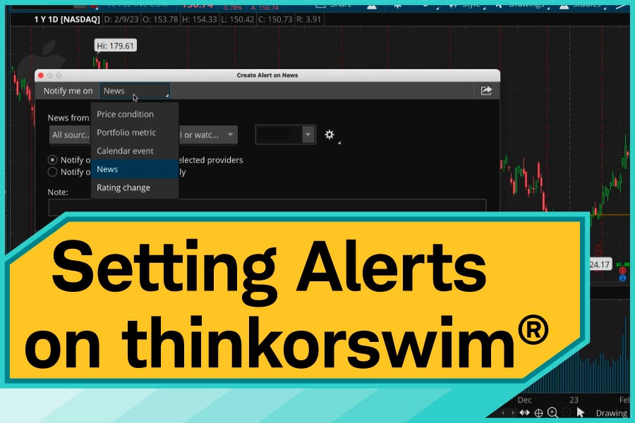 Creating Alerts on thinkorswim® Desktop | Charles Schwab