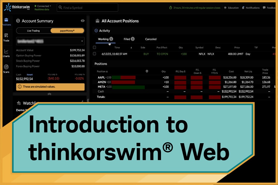 Introduction to thinkorswim® Web | Charles Schwab