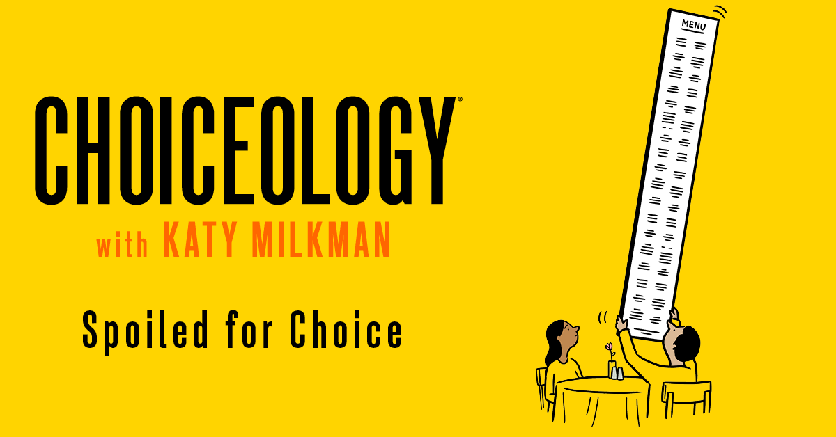 Spoiled for Choice: With Guests Barry Schwartz & Jen Glantz | Charles ...