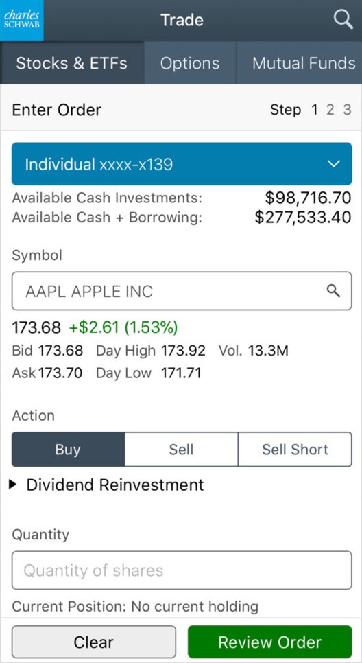 Mobile Investing Charles Schwab